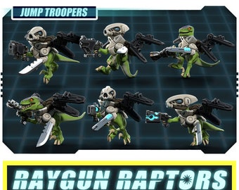 Raygun Raptors Troopers Treadhead Rad 3D Printed Resin - Etsy