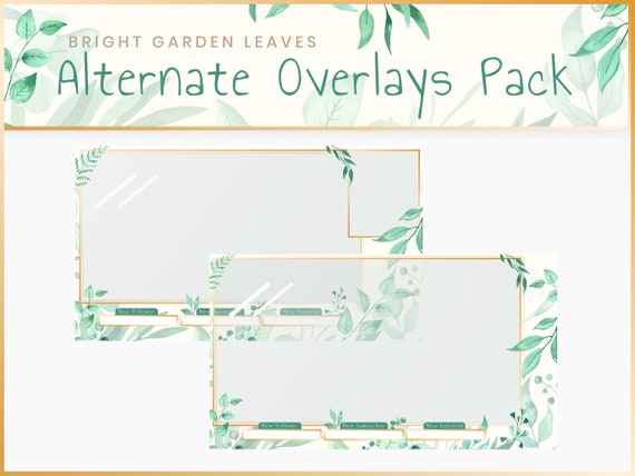 Alternate Stream Overlays Bright Garden Leaves Nature | Etsy