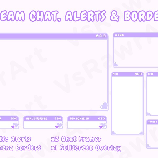 Kawaii Pixel Borders - Etsy