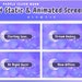 Animated Stream Overlay Package Purple Silver Moon Cute Twitch Overlay ...