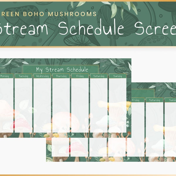 Stream Schedule - Etsy