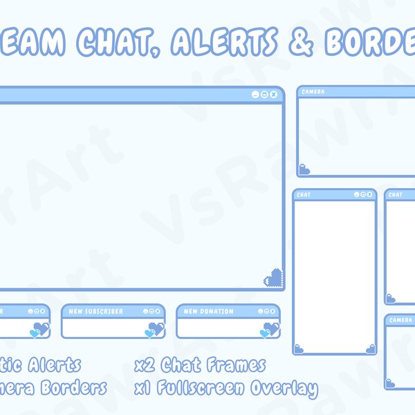 Kawaii Pixel Borders - Etsy