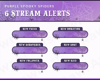 Spooky Notes: Stream Schedule Template Cute Purple/grey - Etsy
