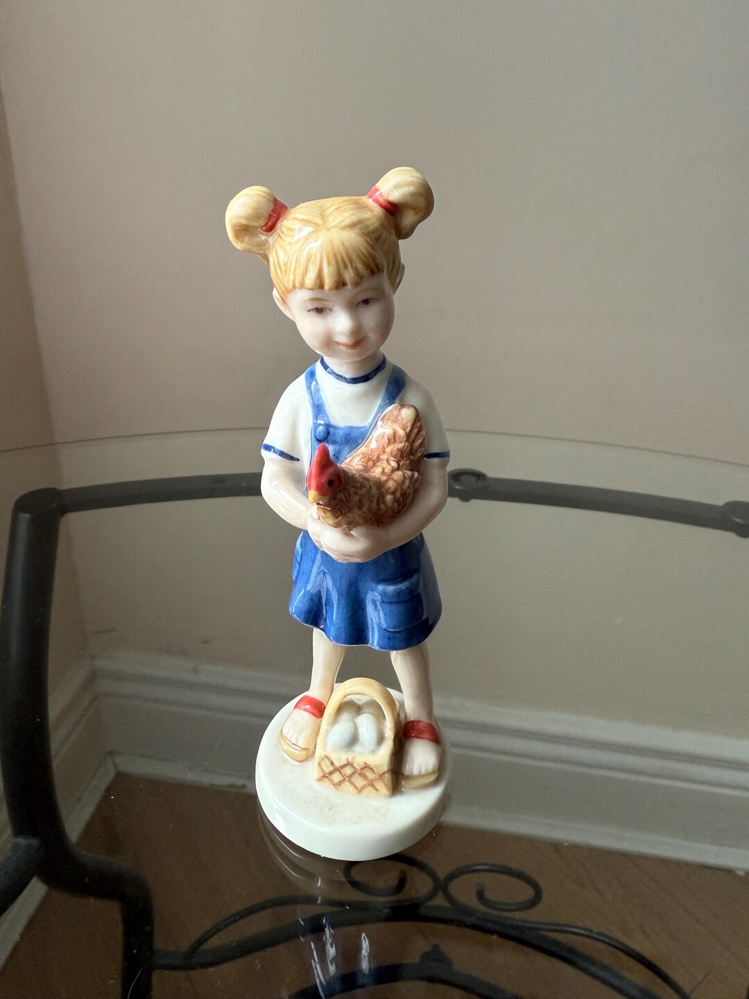 Royal Copenhagen Figurine “girl With Hen” - Etsy