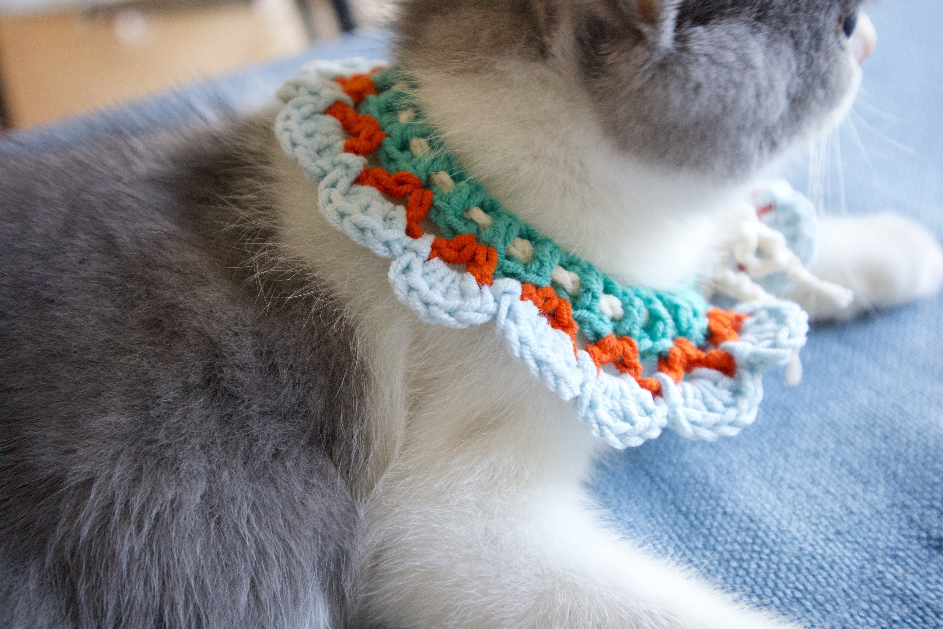 Crochet Pattern | Cat Collar | Cat Scarf | How to Crochet | Digital ...