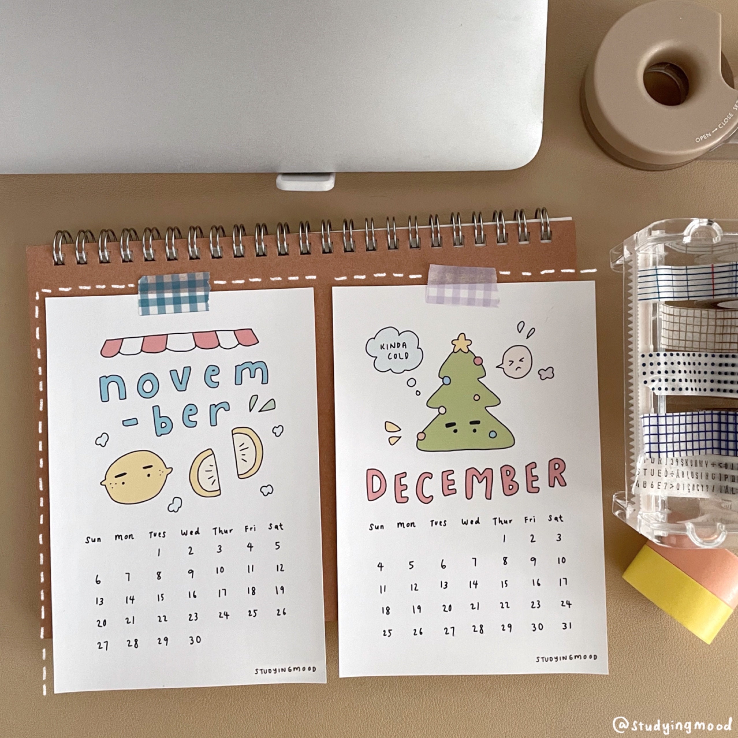 2022 Calendar Printable Doodle-themed Monthly Planner Inserts in ...