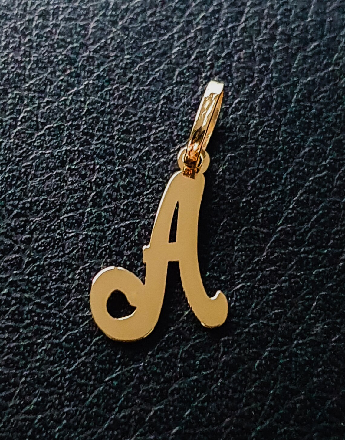 14K 585 Gold Pendant Initial Alphabet Small Letter Charm for Necklace ...