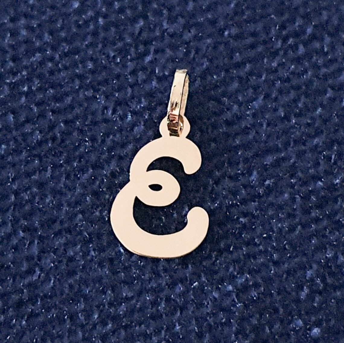 14K 585 Gold Pendant Initial Alphabet Small Letter Charm for Necklace ...