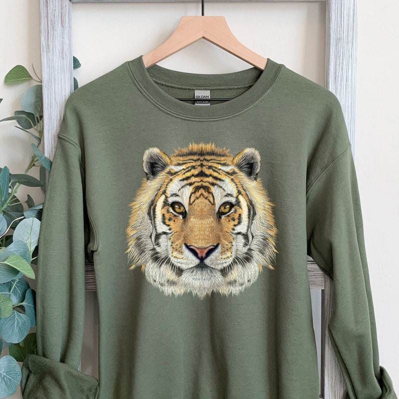 Tiger Sweatshirt - Etsy