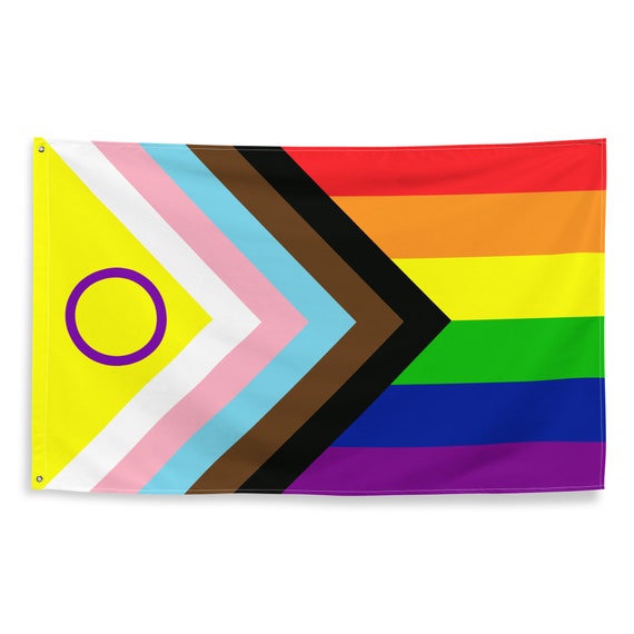 Progress Pride Flag Intersex Inclusive LGBTQIA Trans | Etsy