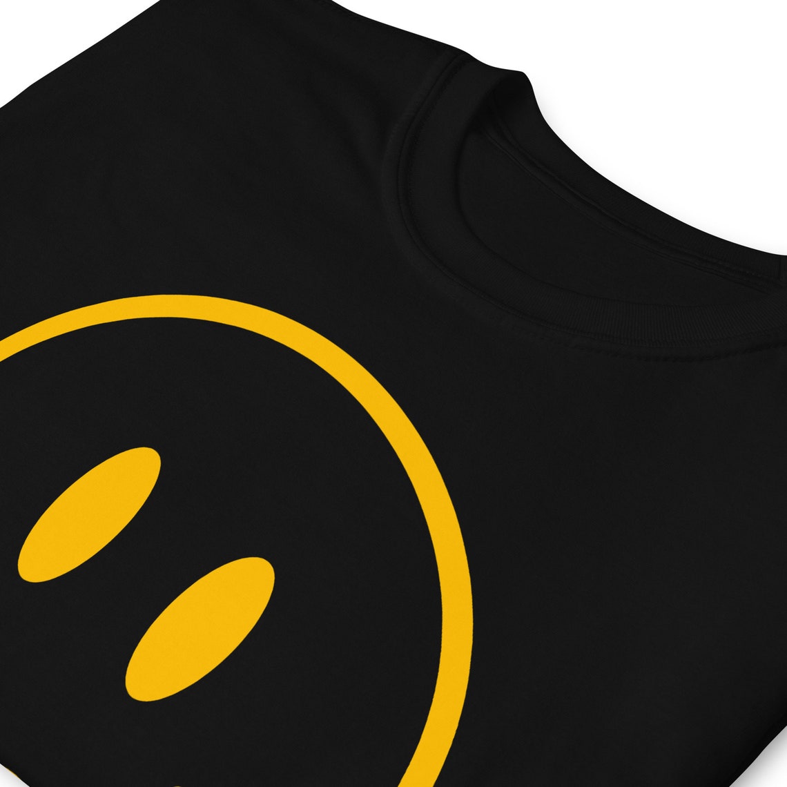 Smiley Face T-shirt Yellow Smile Face Shirt Oversized Tee | Etsy