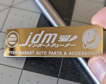 JDM Performance Metal Badge for Japanese Cars GOLD New - Etsy