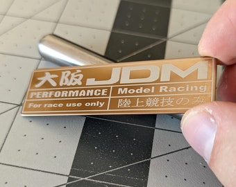 JDM Performance Metal Badge for Japanese Cars BLACK New - Etsy