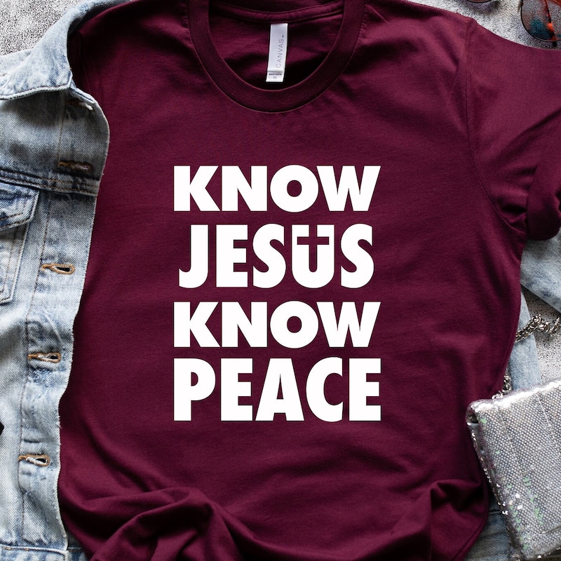 Know Jesus Know Peace Svg - Etsy