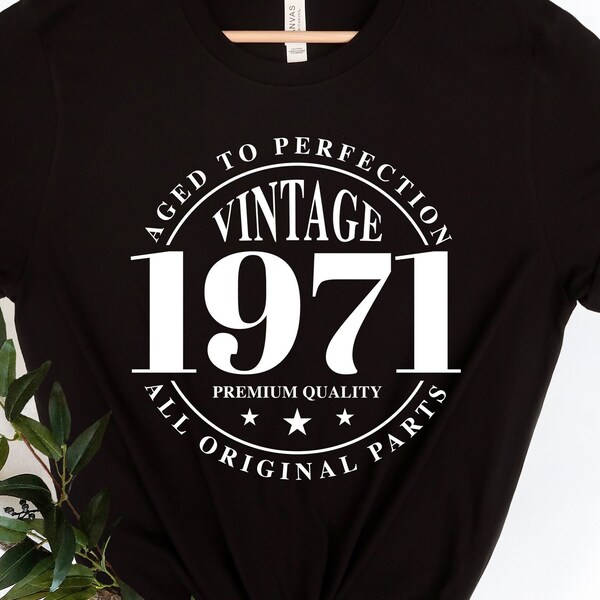 1971 Birthday Shirt - Etsy