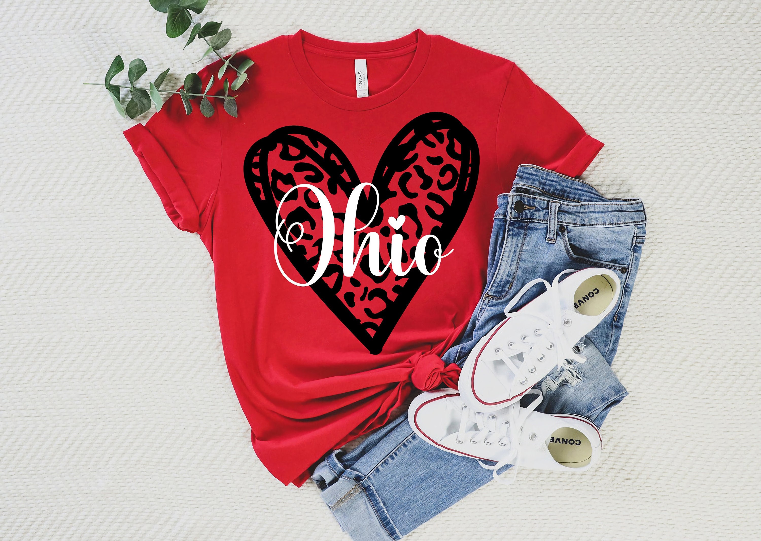 Ohio Leopard Svg Ohio Heart Svg OH Ohio Svg Ohio State Svg - Etsy