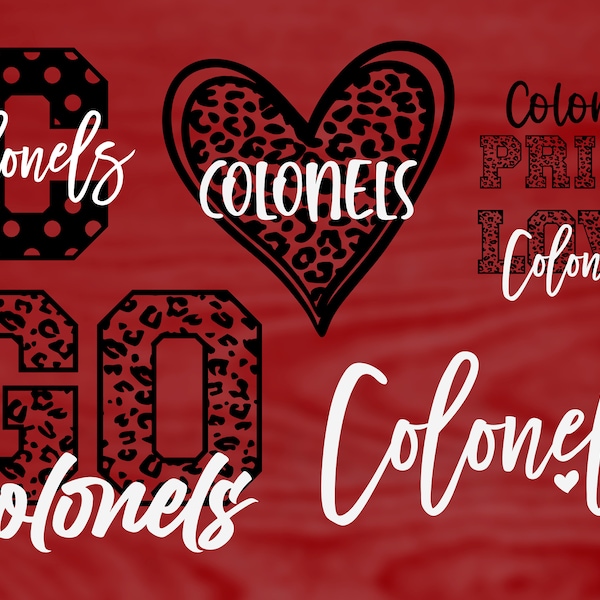 Whitley County Colonels Svg - Etsy