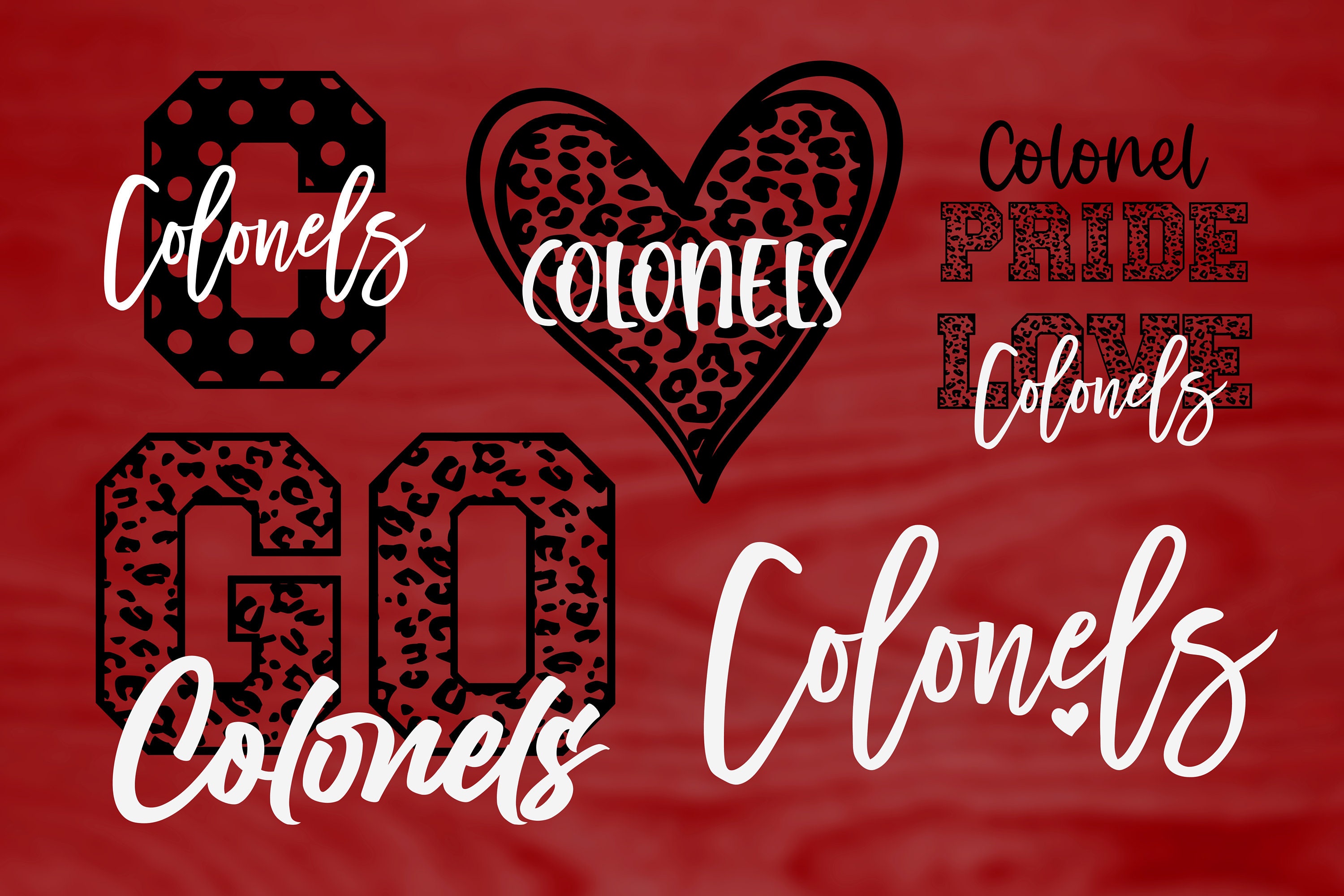 Colonels Mascot 6 Design Bundle Football Basketball - Etsy