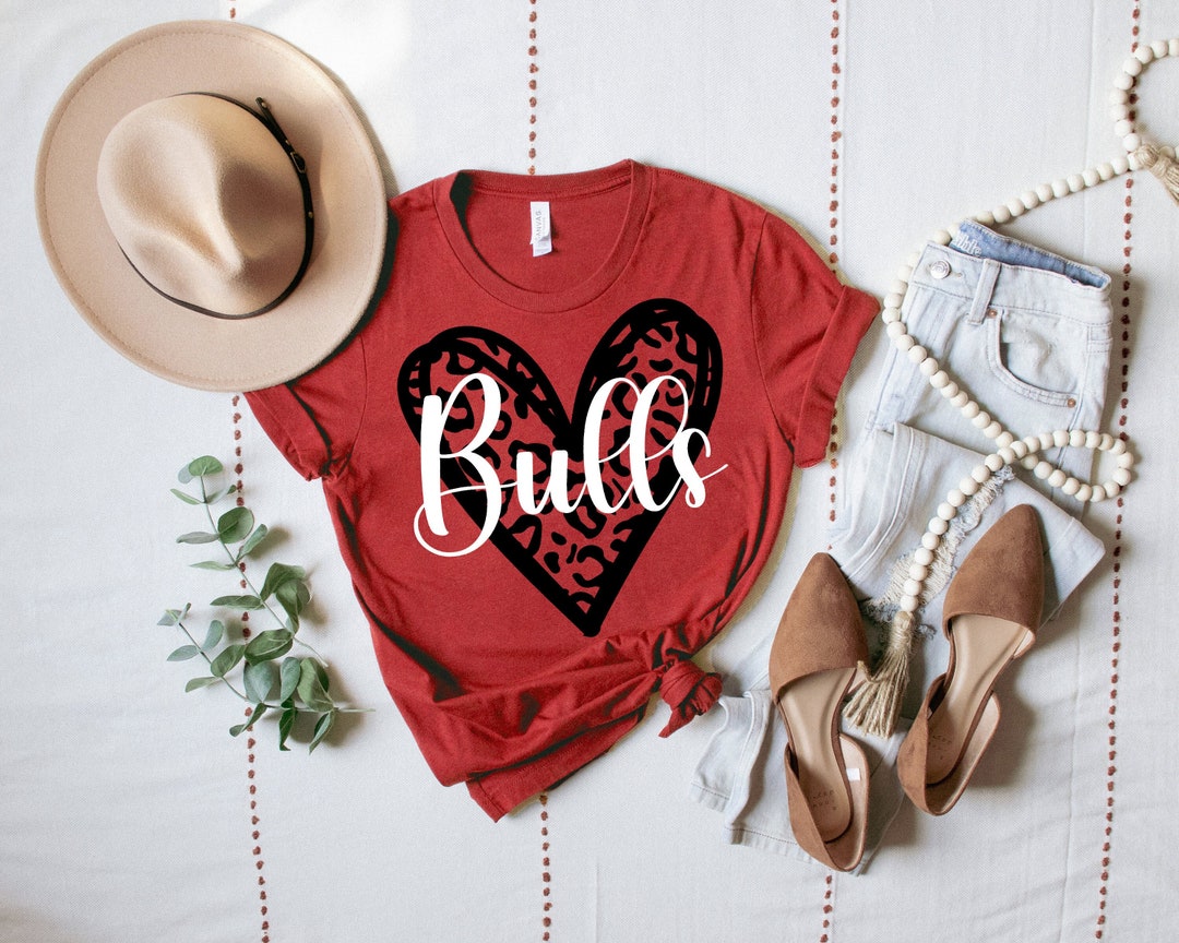 Bulls Mascot Svg, Bulls Svg, Bulls Heart Leopard Svg, Football ...