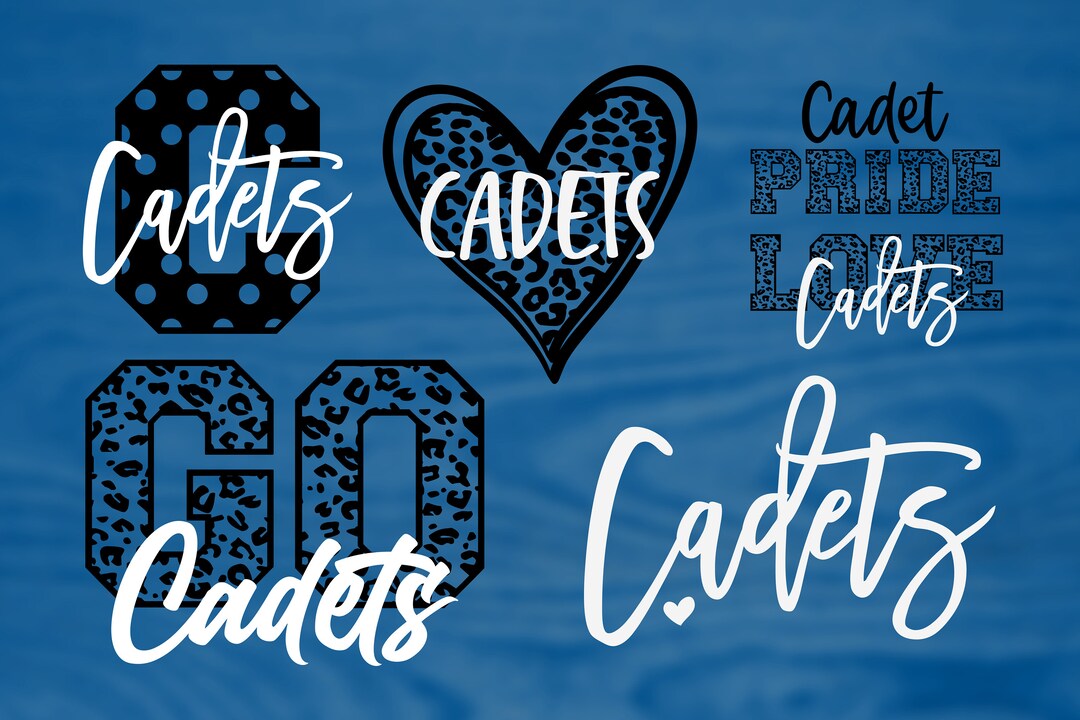 Cadets Mascot 6 Design Bundle, Football, Basketball, Baseball, Softball ...