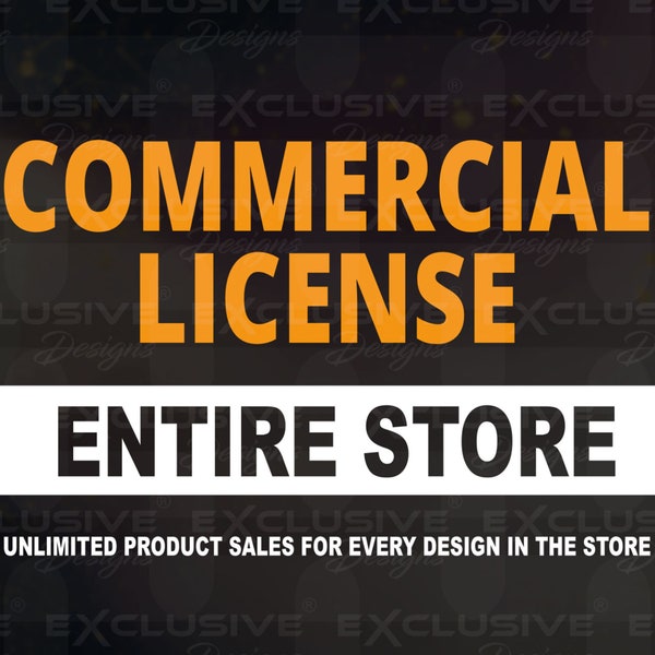Commercial License - Etsy