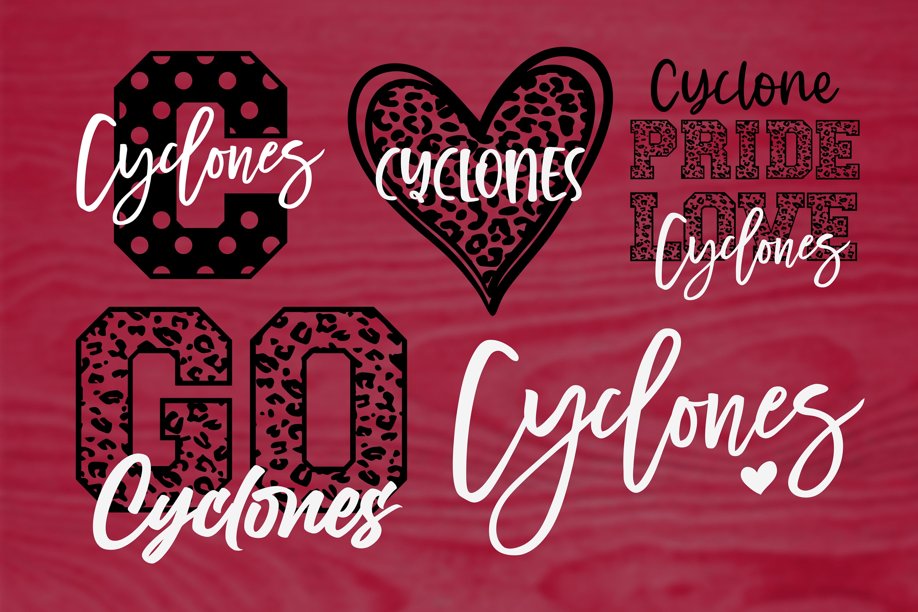 Cyclones Mascot 6 Design Bundle Football Basketball - Etsy