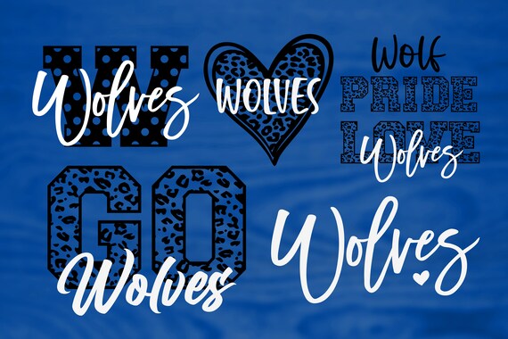 Wolves Mascot 6 Design Bundle Football Basketball Baseball - Etsy