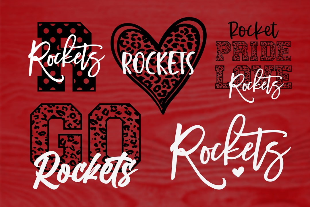 Rockets Mascot 6 Design Bundle, Football, Basketball, Baseball ...