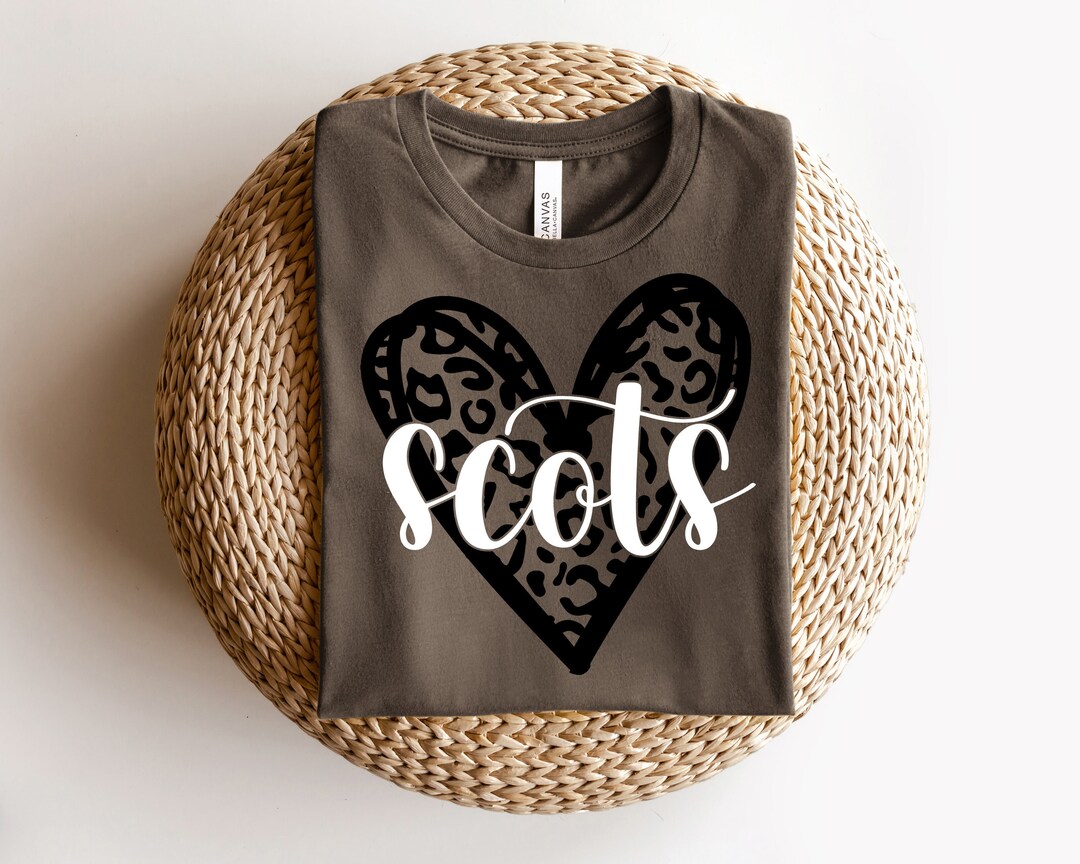 Scots Mascot Svg, Scots Svg, Scots Heart Leopard Svg, Football ...