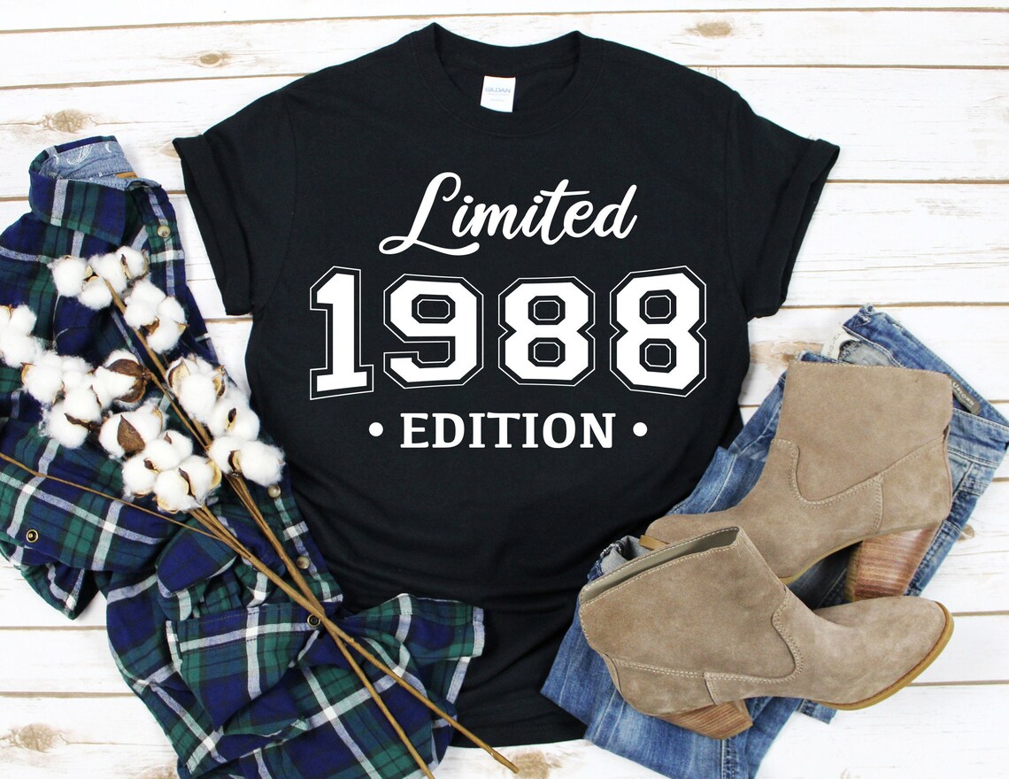 1988 Limited Edition Svg 1988 Shirt 1988 Birthday Shirt - Etsy