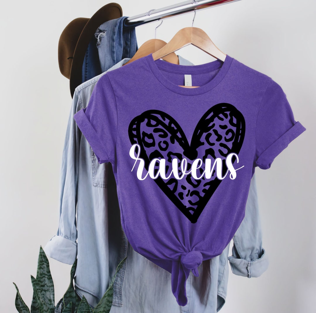 Ravens Mascot Svg, Ravens Svg, Ravens Heart Leopard Svg, Football ...