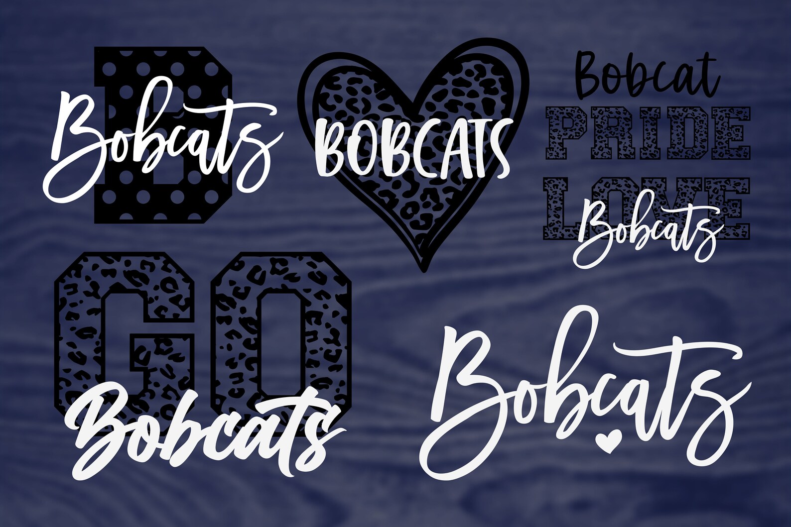 Bobcats Mascot 6 Design Bundle Football Basketball - Etsy