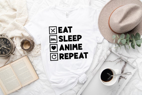 Eat Sleep Anime Repeat Svg Anime Fan Anime Lover Otaku - Etsy