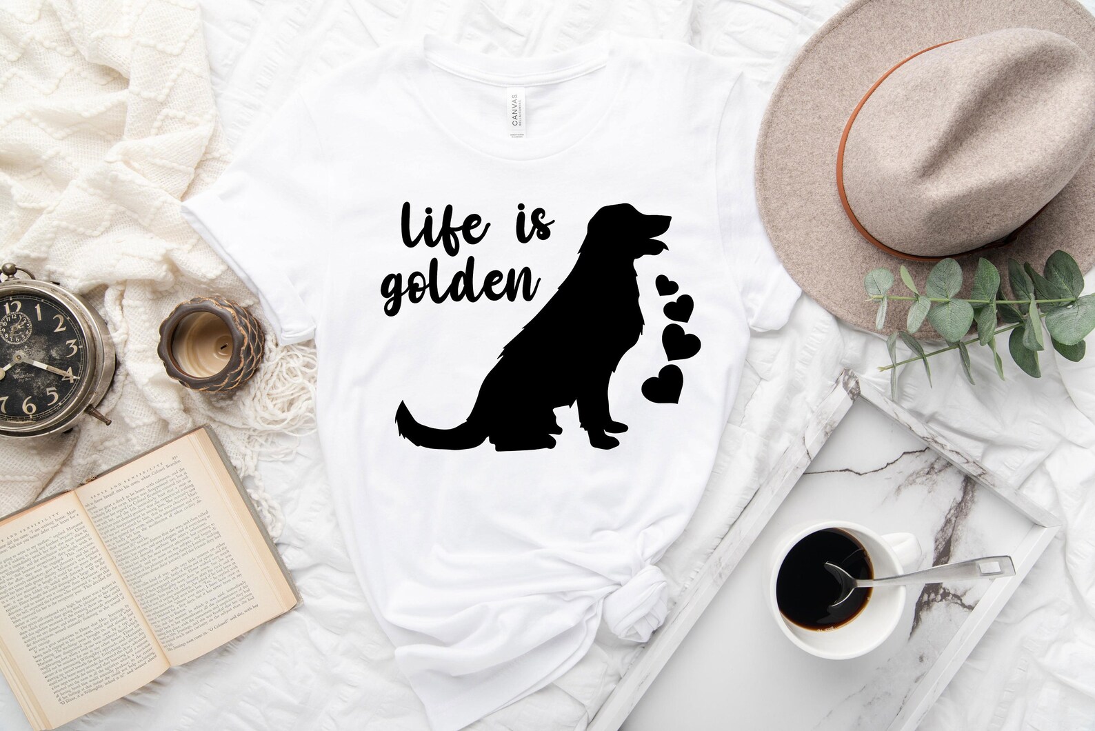 Golden Retriever Svg, Dog Lover Svg, Life is Golden Cut File, Dog Svg ...