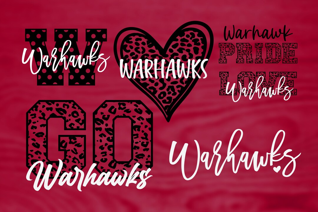 Warhawks Mascot 6 Design Bundle, Football, Basketball, Baseball ...