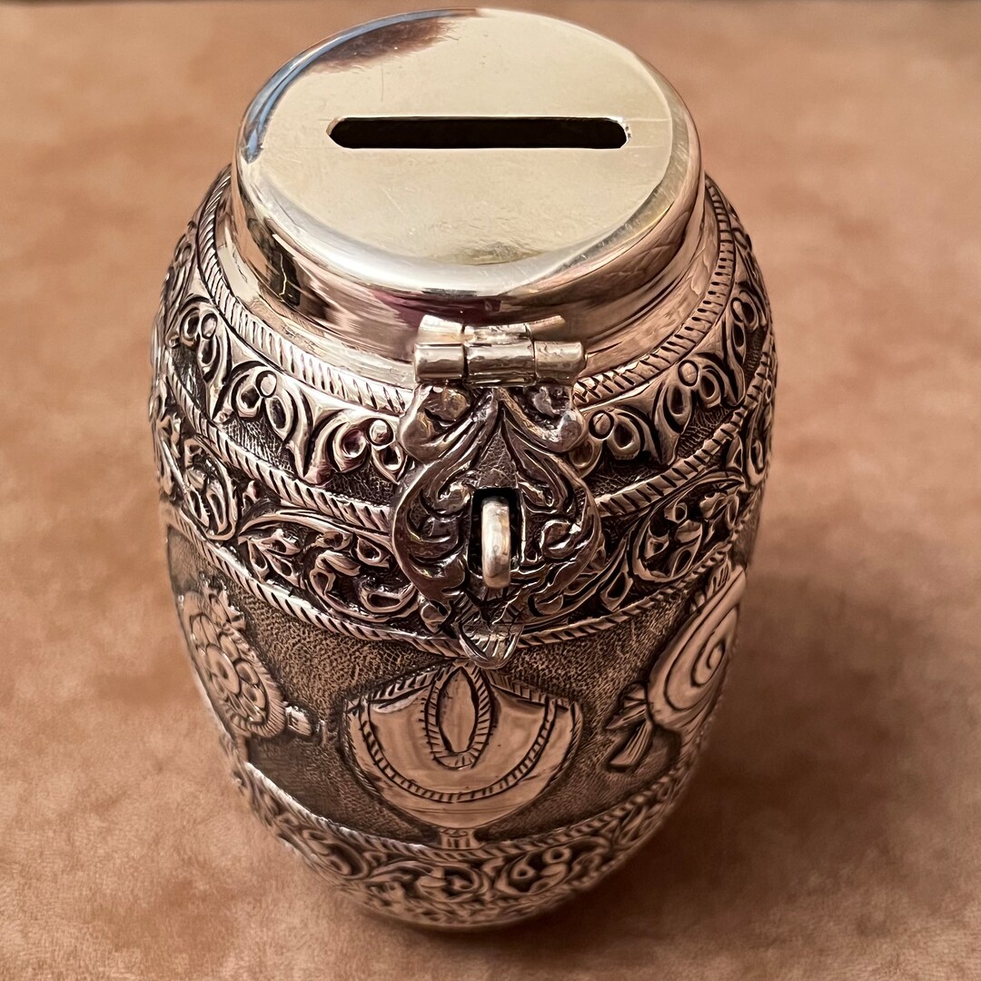 925 Silver Money Bank, Beautiful Money Box, Money Bank for Kids ...
