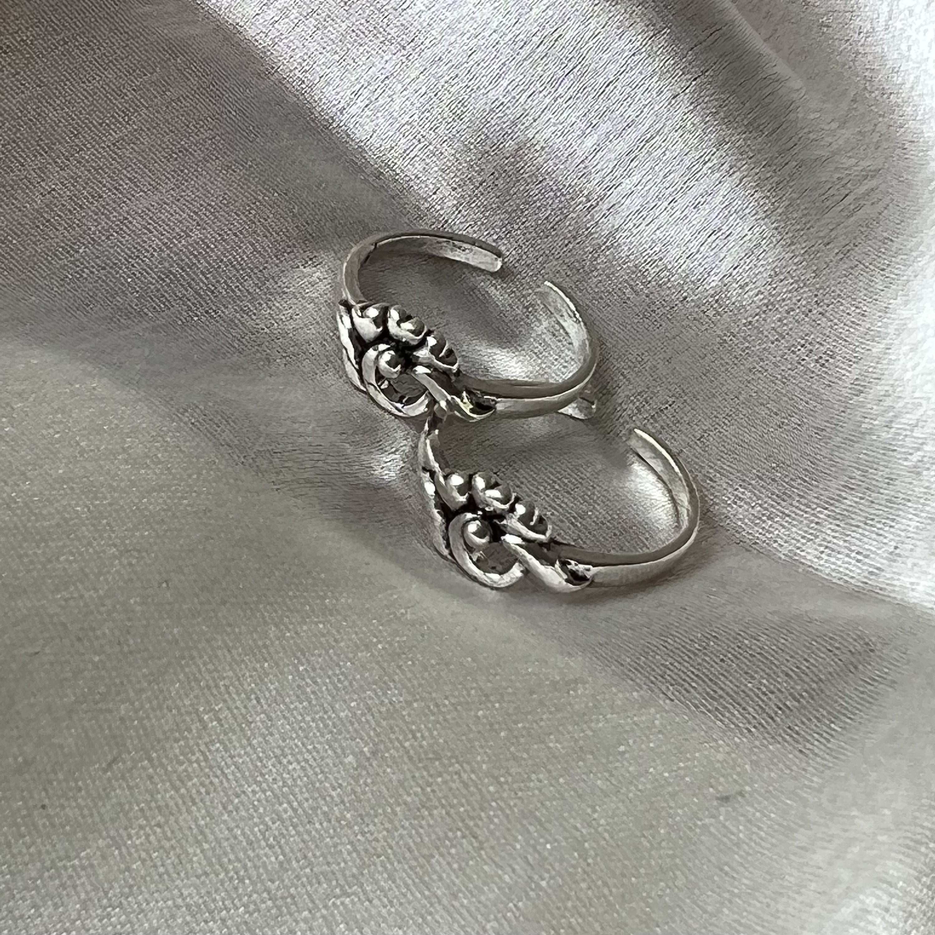 925 Silver Toe Rings, Handmade Toe Ring Pairs, Adjustable Toe Ring ...