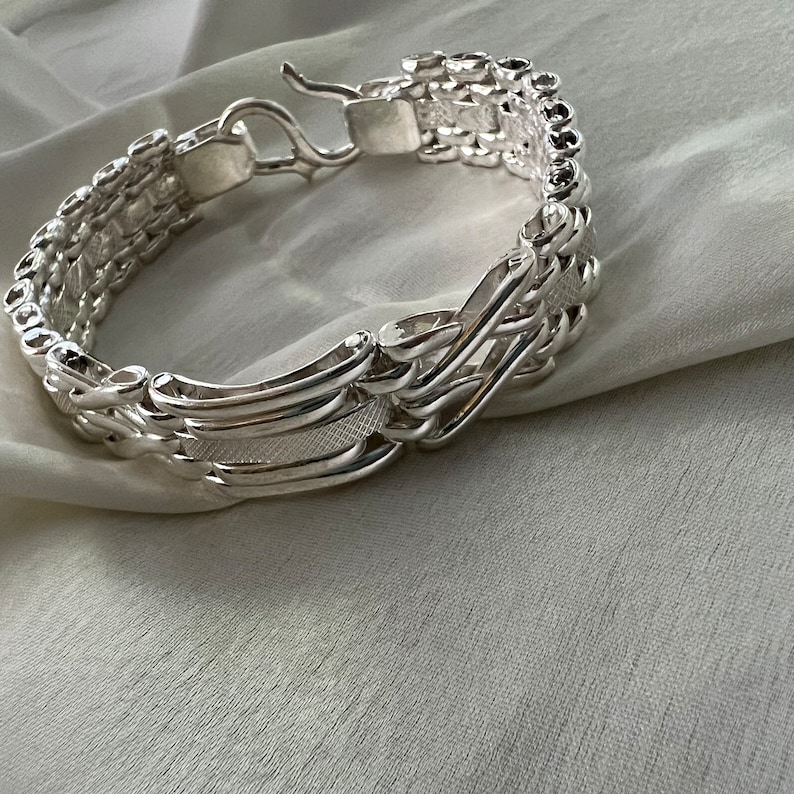 925 Men Silver Bracelet, Men Bracelet, Men Chain Bracelet, Men Silver ...