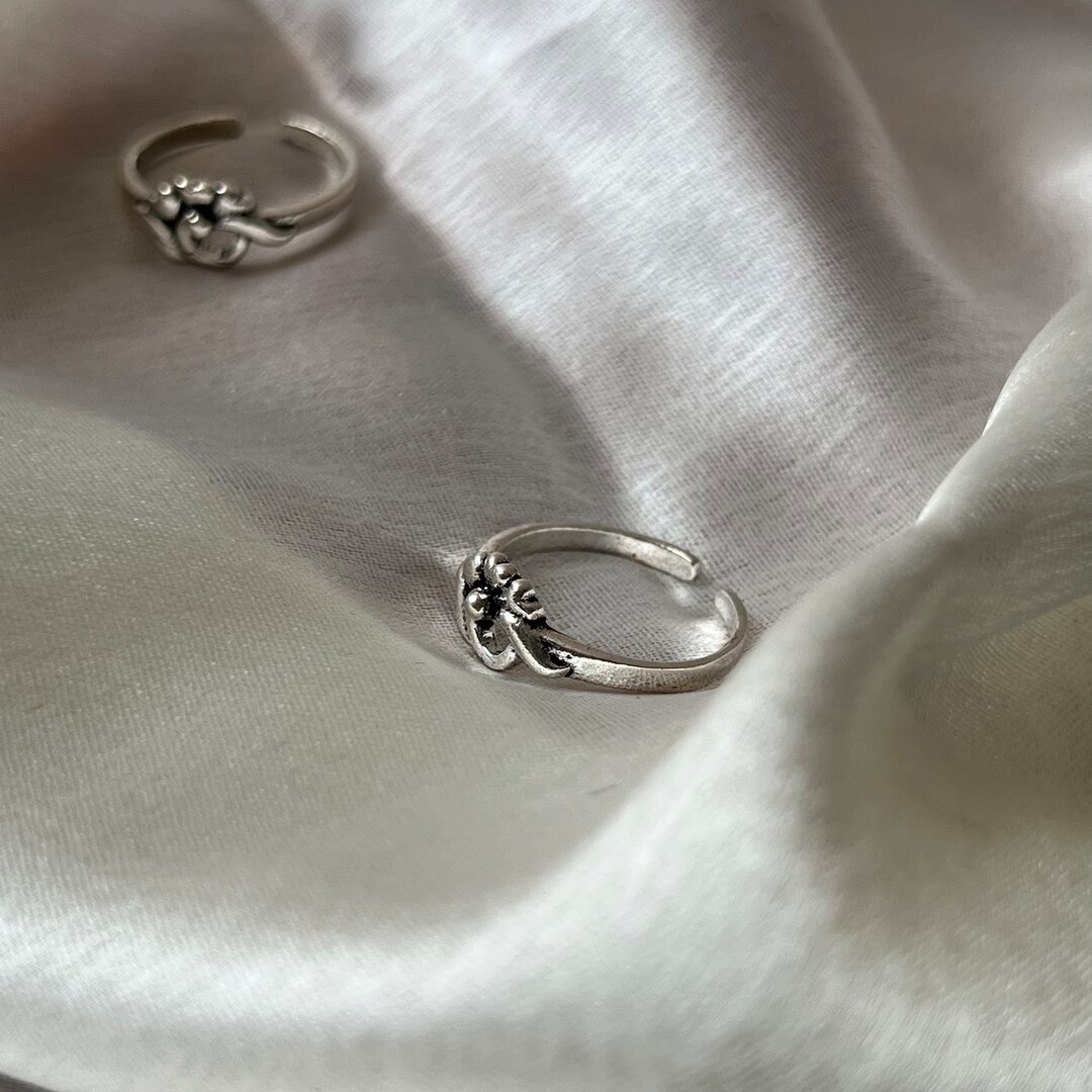 925 Silver Toe Rings, Handmade Toe Ring Pairs, Adjustable Toe Ring ...
