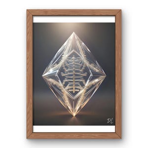 Diamond DNA Activation Art Print, Crystalline Structure, DNA Healing ...