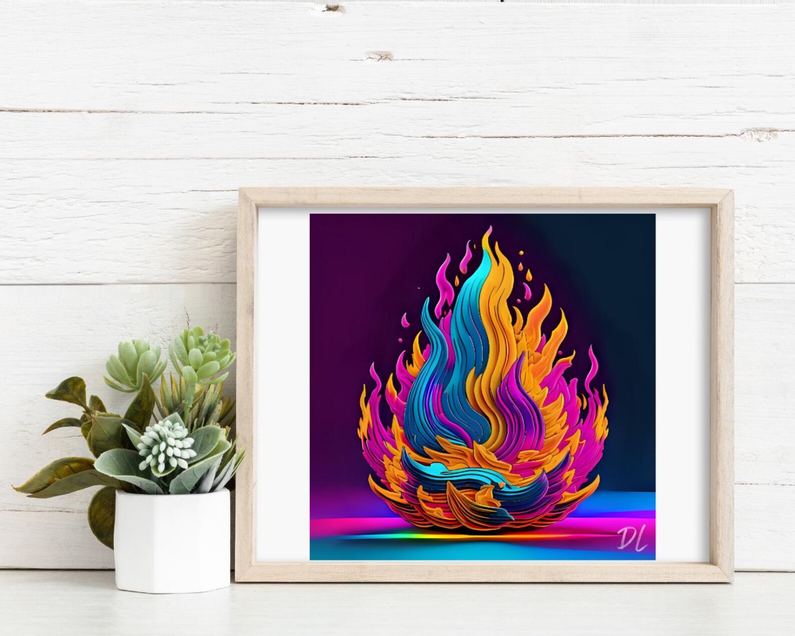 The Three Fold Flame, Three Fold Flame, Divine Flame (art Print) - Etsy