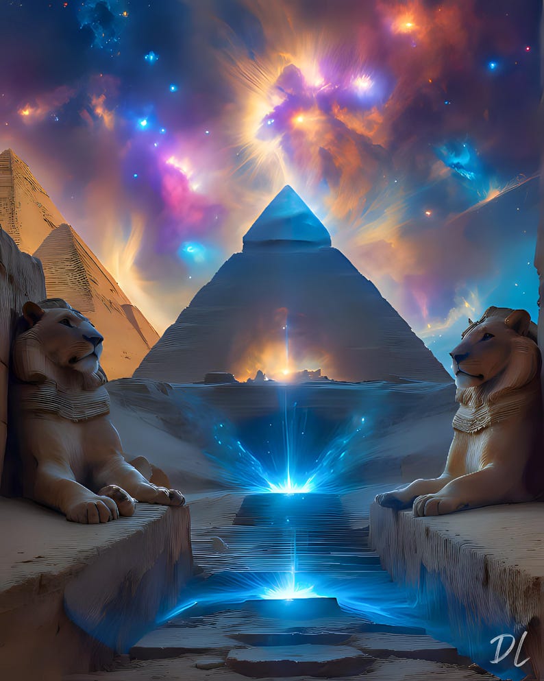 8/8 Lions Gate Portal - Pyramid Portal (art Print) - Etsy