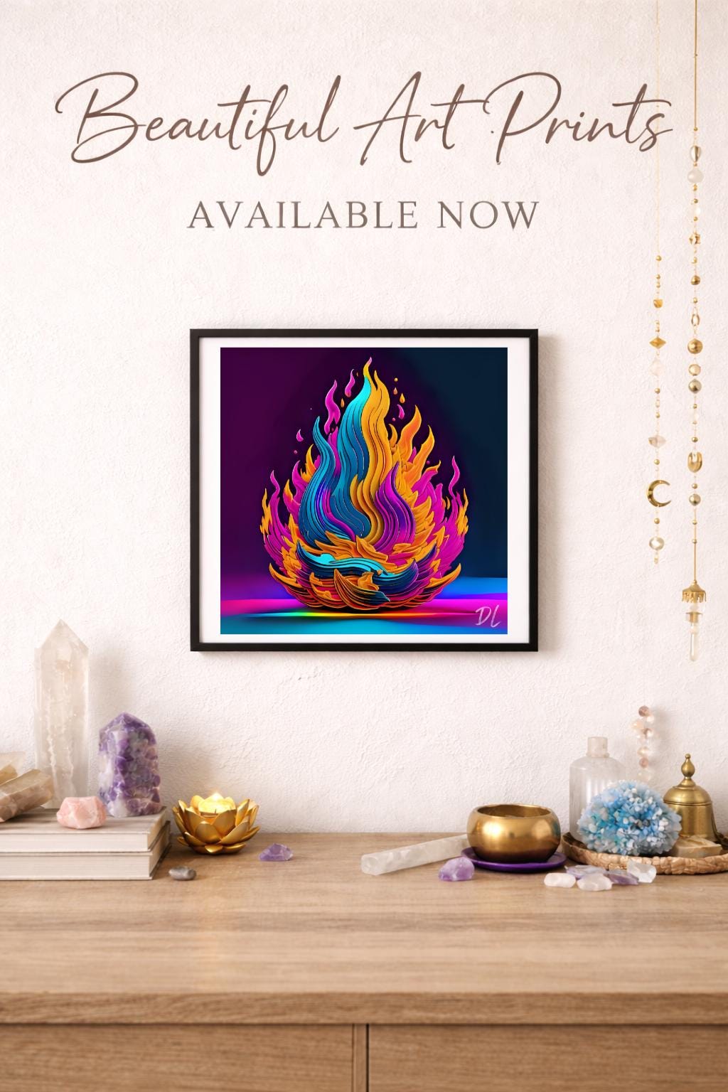 The Three Fold Flame, Three Fold Flame, Divine Flame (art Print) - Etsy