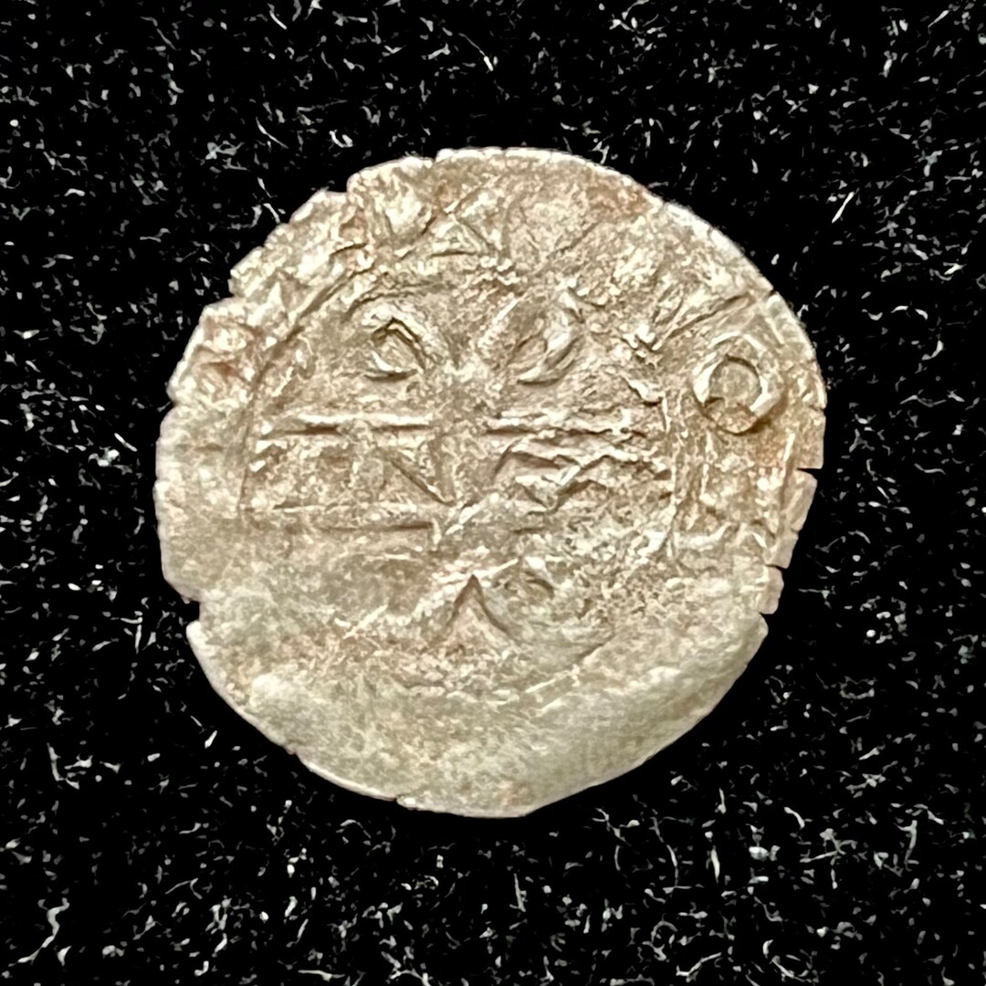 Hugh IV 1 Denier France Crusader Coin C. 1218-1272 Ancient Coin Antique ...