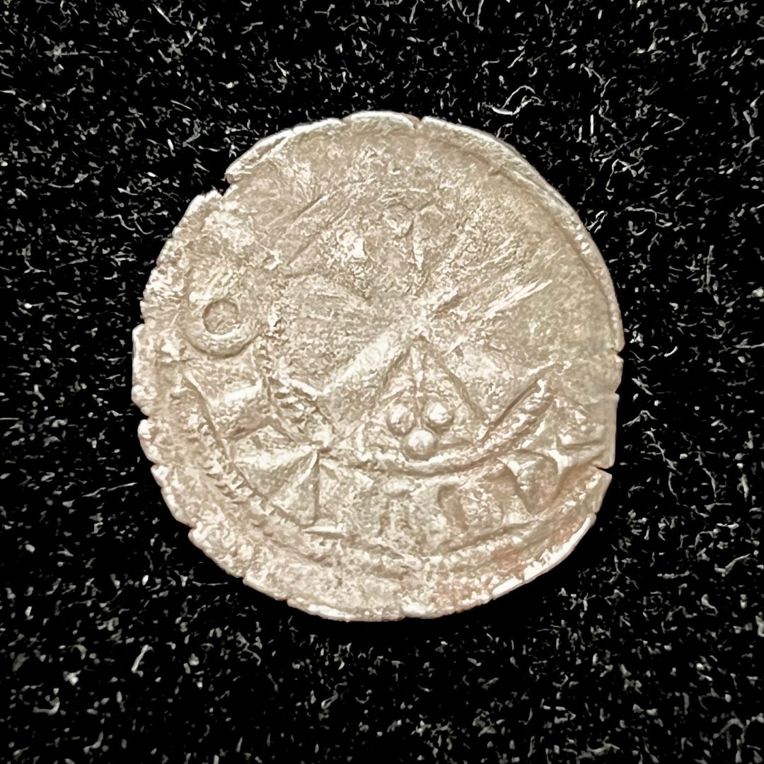 Hugh IV 1 Denier France Crusader Coin C. 1218-1272 Ancient Coin Antique ...