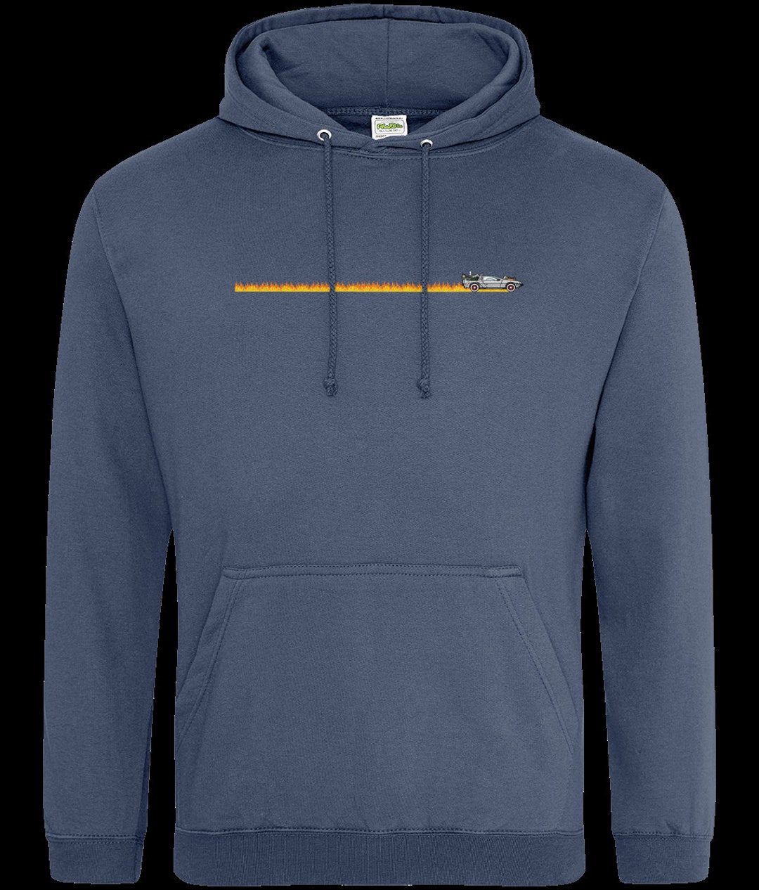 Back to the Future Hoodie Retro Movie-inspired Design 'DELOREAN 88mph ...