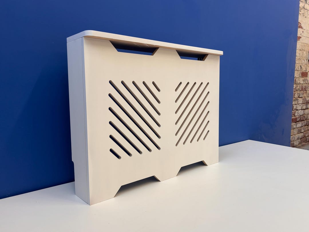 White Radiator Cover MDF- 4, 6" Depth - Radiators Cut to Size - Etsy