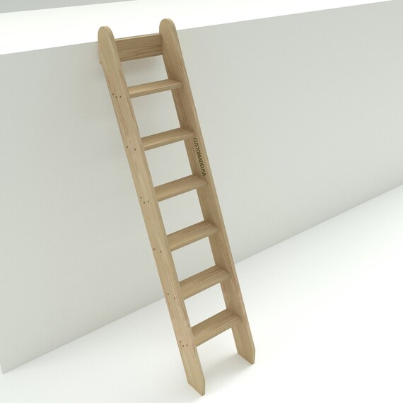 Wooden Ladder Red Oak Maple 17 Width | Etsy