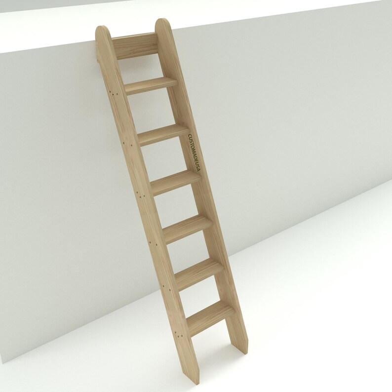 Wooden Ladder Red Oak Maple 17 Width | Etsy