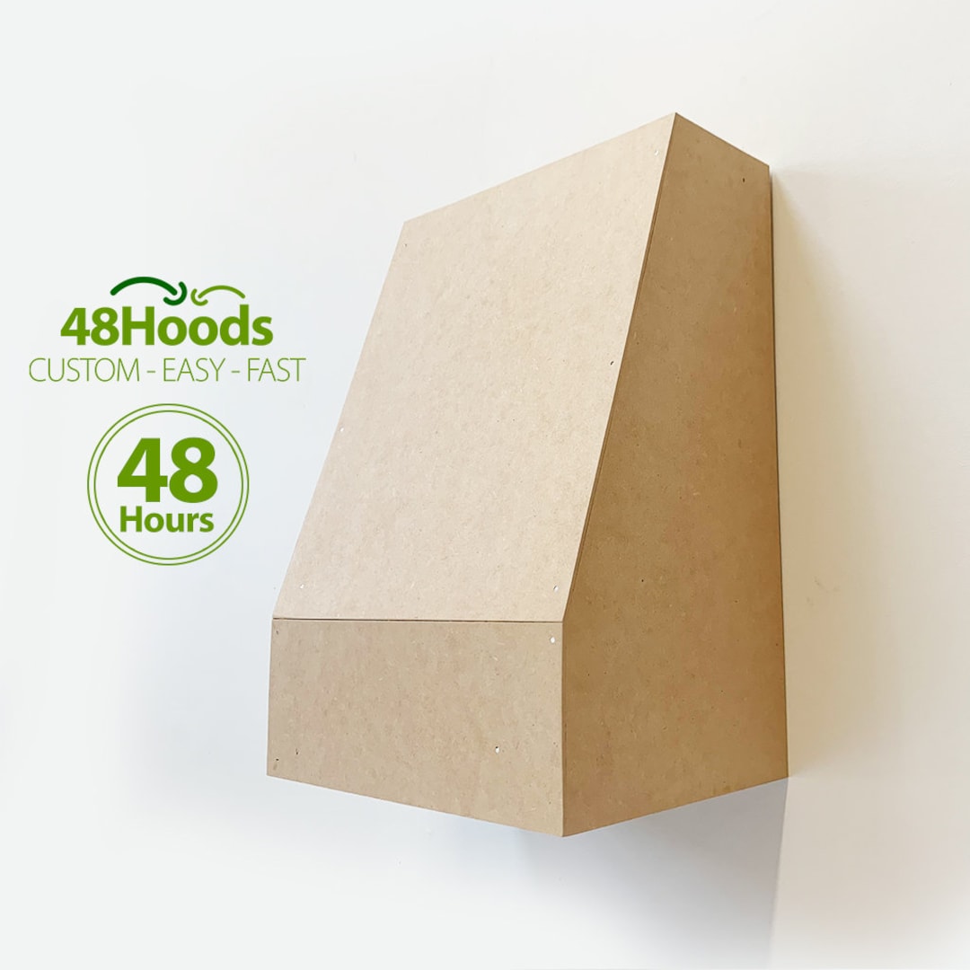 Custom Range Hood Angle With MDF Covers for Paint Custom / - Etsy